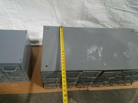 Industrial Metal 18 Drawer Tabletop Storage Cabinet for Screws Bolts ...