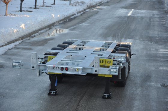GALVANISED HIGH CUBE EXTENDABLE CONTAINER CHASSIS in Konya, Turkey