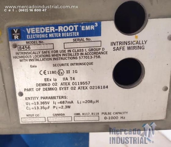 Electronic meter register model 8456 94-311 brand VEEDER-ROOT in ...