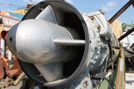 Bristol Siddeley Orpheus turbine engine in Rome, Italy