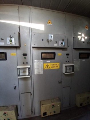 Electrical transformer substation in Rome, Lazio, Italy