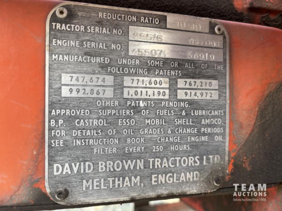 1975 David Brown 995 2WD Loader Tractor in Mossleigh, Alberta, Canada