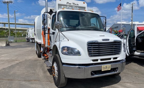 2022 Freightliner M2 - 28 Yard Pac Tech Side Loader Garbage Truck in ...