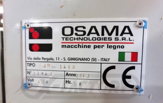 2017 OSAMA SR2-1600 MANUAL PANEL LINE SYSTEM [LA-280411] in United States
