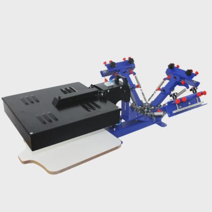 3 Color Screen Printing Press Kit 2 in 1 Screen Printer with Flash ...