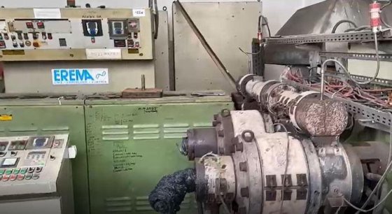 Complete granulation line with Erema 160 in Europe