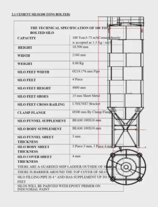 POLYGONMACH 100 tons Bolted type Cement Silo in Kahramankazan, Ankara ...
