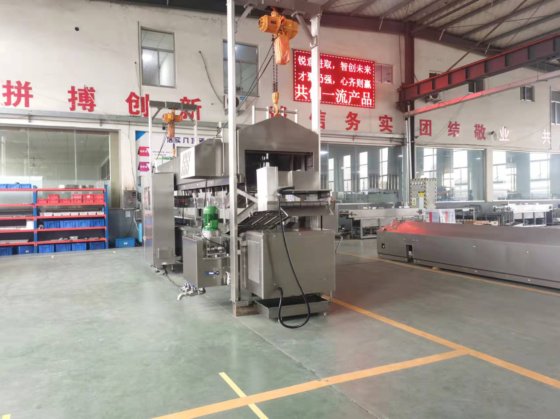 2022 potato chips Broad Beans continuous Frying Machine chinese factory ...