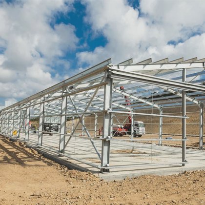 Galvanized Prefabricated Steel Structure Roof Frame in Tianjin, China