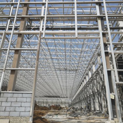 Metal Structural Framework Prefabricated Light Steel Structure Storage ...