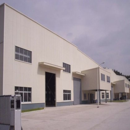 China Custom Large Span Light Metal Building Prefab Workshop Steel ...