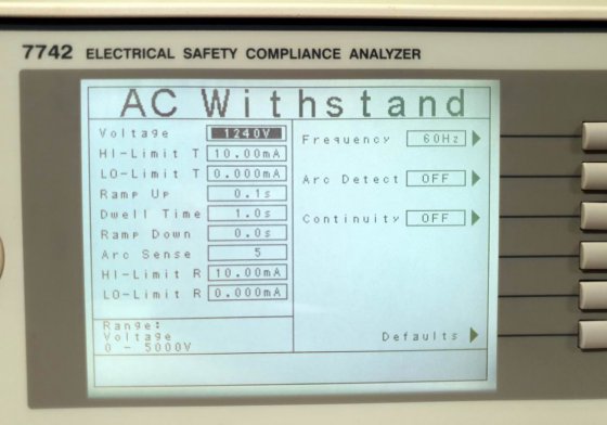 EXTECH 7742 Electrical Safety Compliance Analyzer in Seoul, South Korea