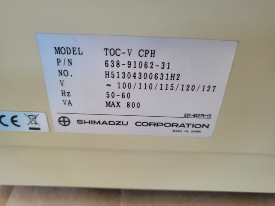 SHIMADZU TOC-V CPH TOC Analyzer in Seoul, South Korea