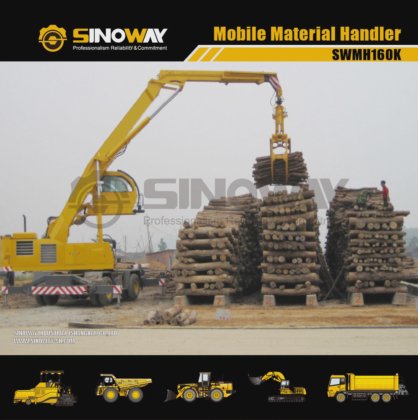 Top Brand Sinoway 16ton Material Handler with Rigid Cab Elevation in ...