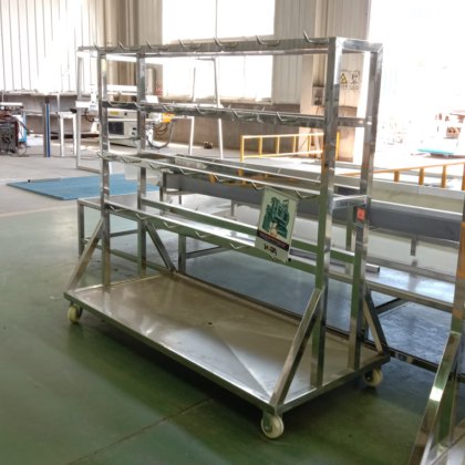 WFA Cattle Bovine Abattoir Slaughterhouse Equipment Offal Trolley For ...