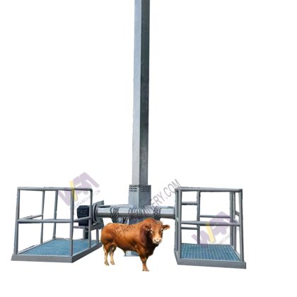 Cattle Abattoir Equipment Hydraulic Peel Cattle Hide Puller Skinning ...