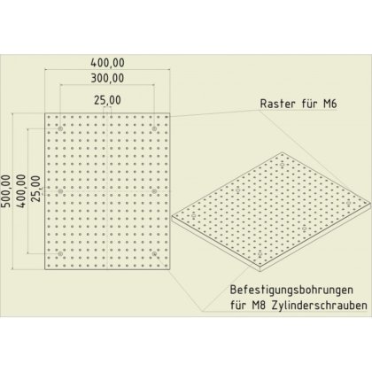Steel threaded grid plate 5040 in Rheinmünster, Germany
