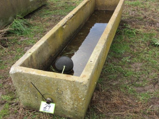 Concrete water trough in Gordon, Australia