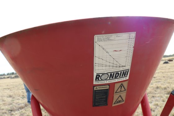 Rondini SP 500 3PL fert spreader in Dalby, Australia
