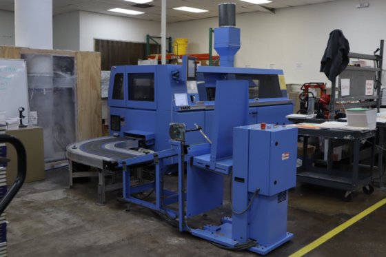 2019, Muller Martini Vareo 3 Clamp Perfect Binder with PUR Glue in ...