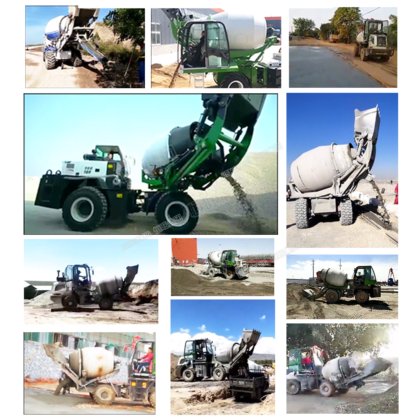 Hengwang HJGY-2.0 Small cement mixer truck, three-wheel concrete tank ...