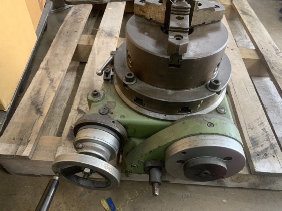 Walter compound Tilting Rotary Table RS 250 GA With 3 Jaw Rohm Chuck in ...