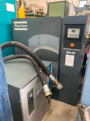 ATLAS COPCO GA45 COMPRESSOR in Torbole Casaglia, Italy