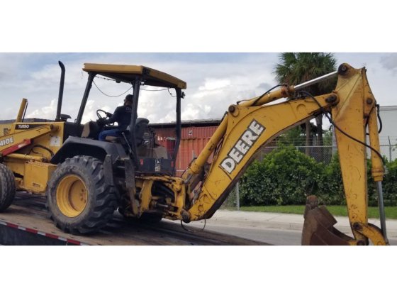 1998 John Deere 410e Backhoe Loader In Miami Fl Usa 6752