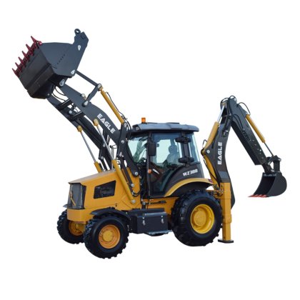 WZ388 articulated small mini tractor backhoe loader 4x4 mini backhoe ...