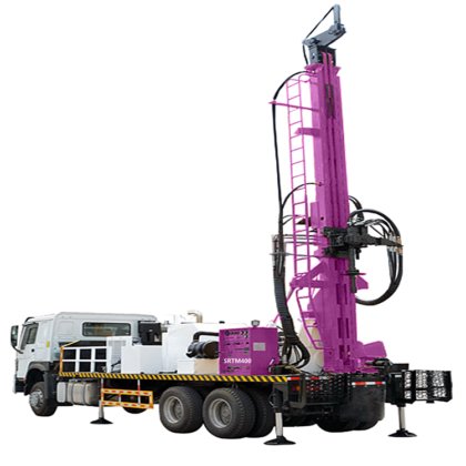 Water well drilling rig rotary borehole 300m deep hydraulic truck ...