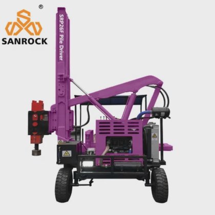 Nouvelle Vibrofonceur de pieux Construction de garde-corps Autoroute ...