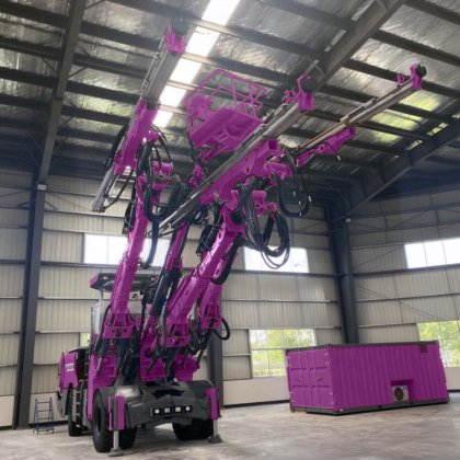 Three Booms Tunneling drilling rig machine borehole 50m Underground ...