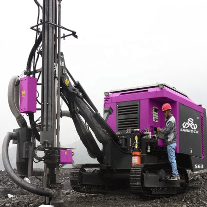 Automatic drilling rig with rod changing system crawler hydraulic DTH ...