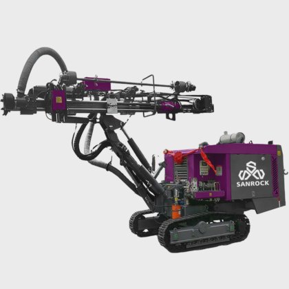 Automatic Mining DTH Drilling Rig 194KW Engine hydraulic rotary blast ...