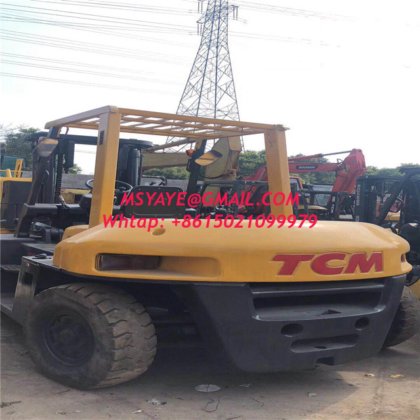 Japan Made Tcm Forklift Fd70, 7 Ton Diesel Forklift with 3 Stages and ...