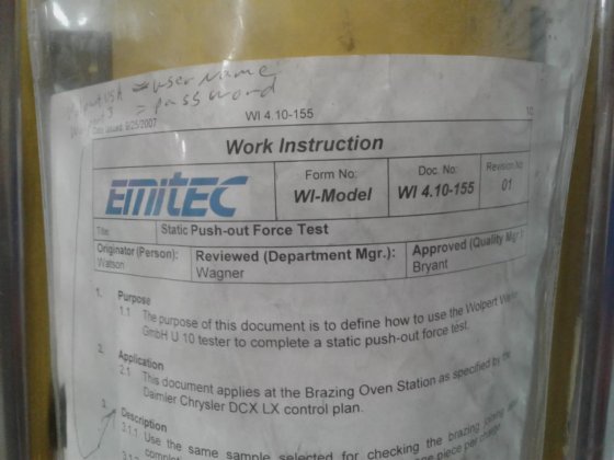 Wolpert U10 100 kN Universal Testing Machine - Compression Tester Test ...