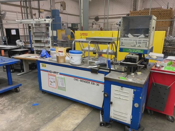 EHRT CNC 30 TON TABLE TYPE CNC HORIZONTAL HYDRAULIC BENDER W/ PC BASED ...