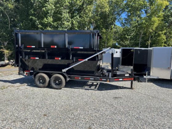 2023 MAXXD Trailers ROX 83x14 roll off 14000lb GVWR 2 4ft bin package ...