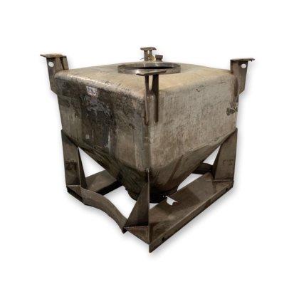 1000 Liter (35 cu. Ft) IBC Matcon Stainless Steel Portable Tote Bin in ...