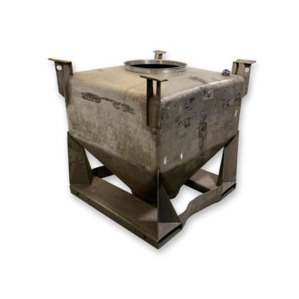 1000 Liter (35 cu. Ft) IBC Matcon Stainless Steel Portable Tote Bin in ...