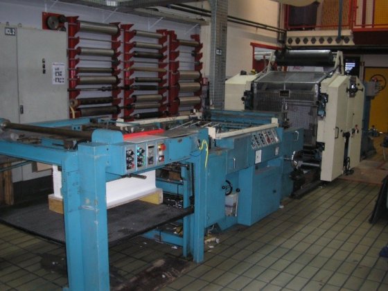 HOLWEG model CTH2/85 stack type printer with in-line sheeter, in Lugano ...