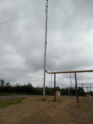 12" x 60ft Brooks Welding Services Guyed Flare Stack in Dawson Creek ...