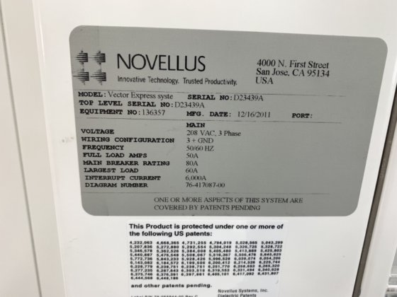 NOVELLUS Vector Express in Gyeonggi-do, South Korea