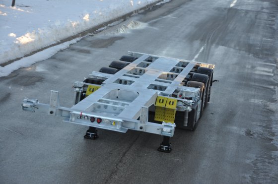 GALVANISED HIGH CUBE EXTENDABLE CONTAINER CHASSIS in Konya, Turkey