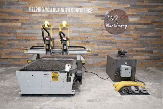 2012 Multicam 3000 Series Twin Head/Spindle CNC Router (50″ Table) in ...