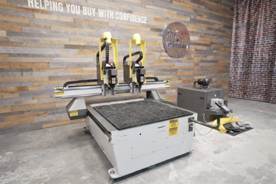 2012 Multicam 3000 Series Twin Head/Spindle CNC Router (50″ Table) in ...