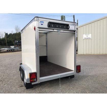 Blue Line Trailers 7'x4'x5' Tandem Axle Box Van Trailer Roller Shutter ...