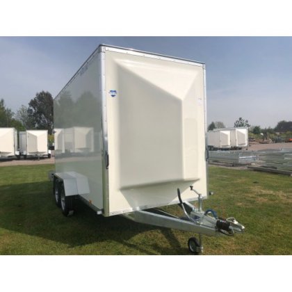 Blue Line Trailers 14'x6'x7' Tandem Axle Box Van Trailer Drop Down Tail ...