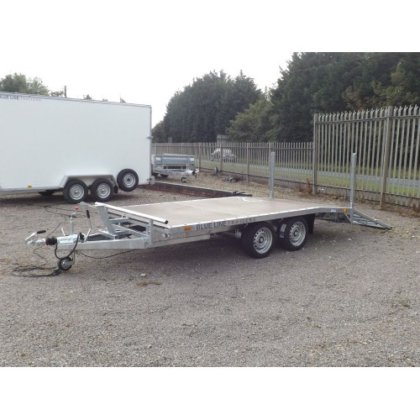 Blue Line Trailers 12’x6’ Beaver Tail Platform Trailer with High Tail ...