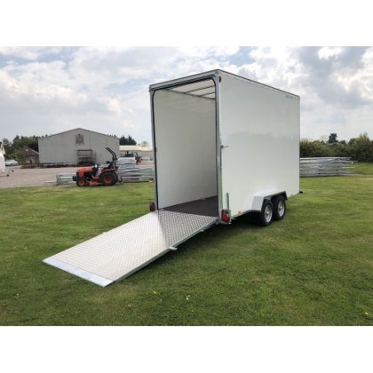 Blue Line Trailers 14'x6'x9' Tandem Axle Box Van Drop Down Tail Gate in ...